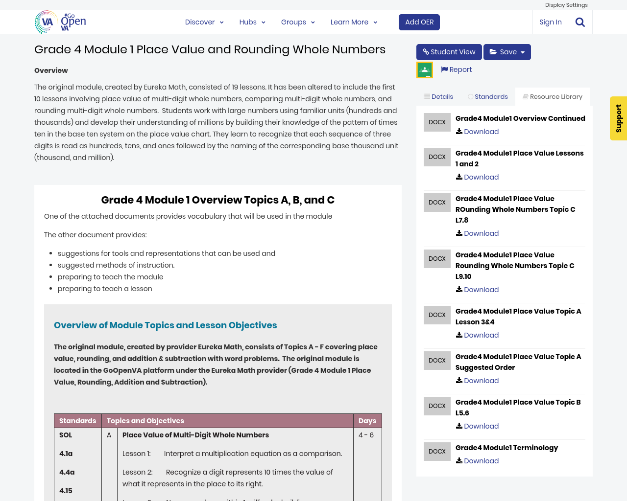 Grade 4 Module 1 Place Value and Rounding Whole Numbers (Remix) | #GoOpenVA