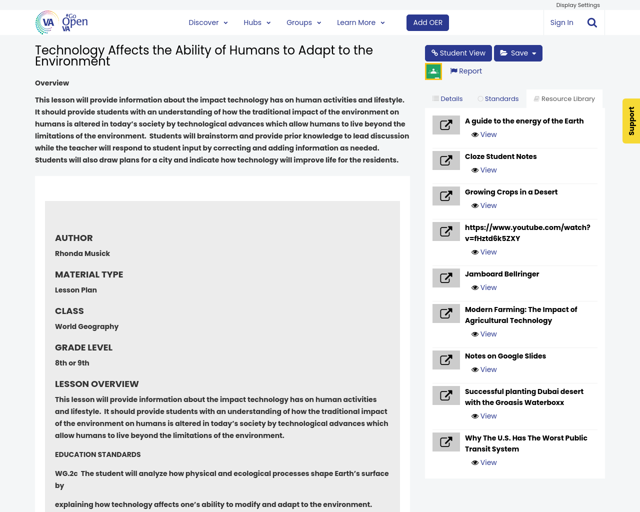 Technology Affects the Ability of Humans to Adapt to the Environment ...