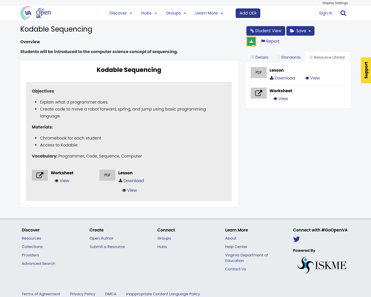 Kodable Sequencing | #GoOpenVA