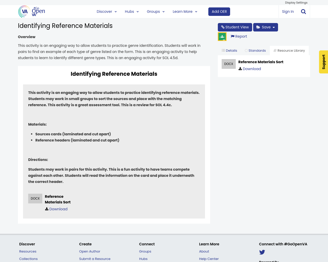 Identifying Reference Materials | #GoOpenVA