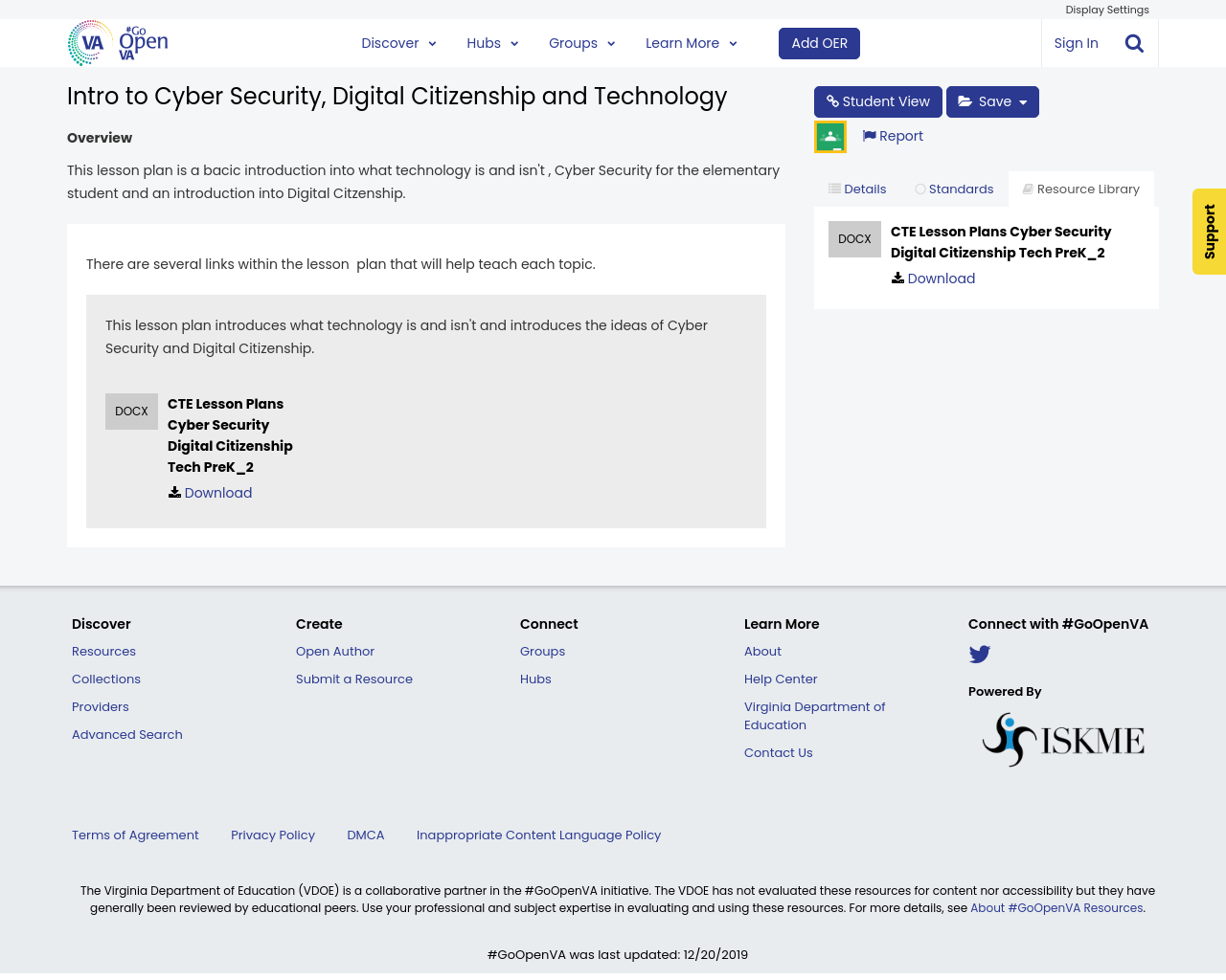 Intro to Cyber Security, Digital Citizenship and Technology | #GoOpenVA
