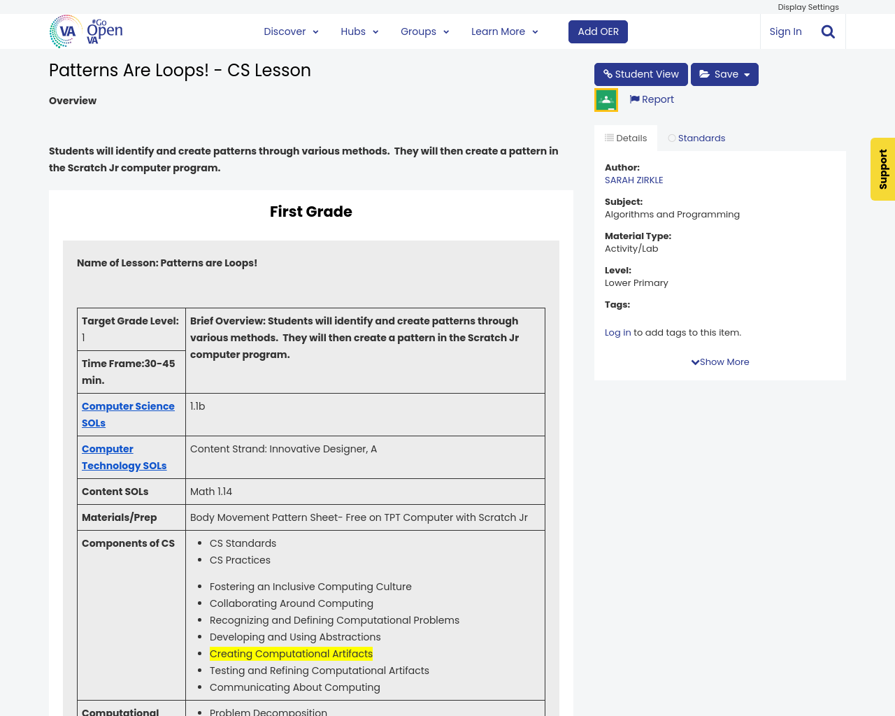 Patterns Are Loops! - CS Lesson | #GoOpenVA