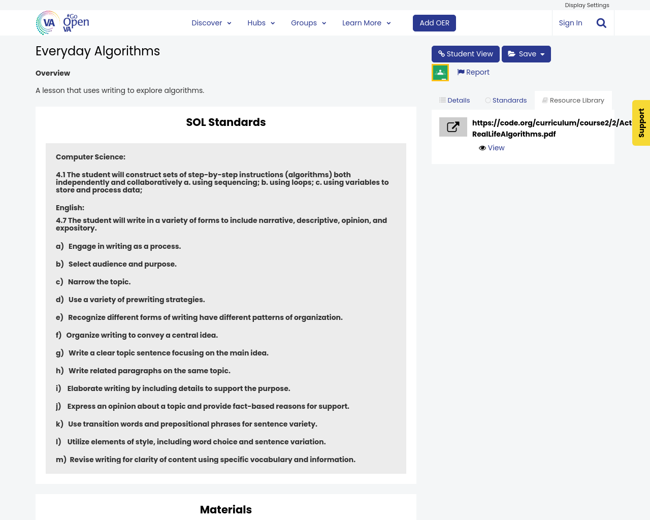 Everyday Algorithms | #GoOpenVA