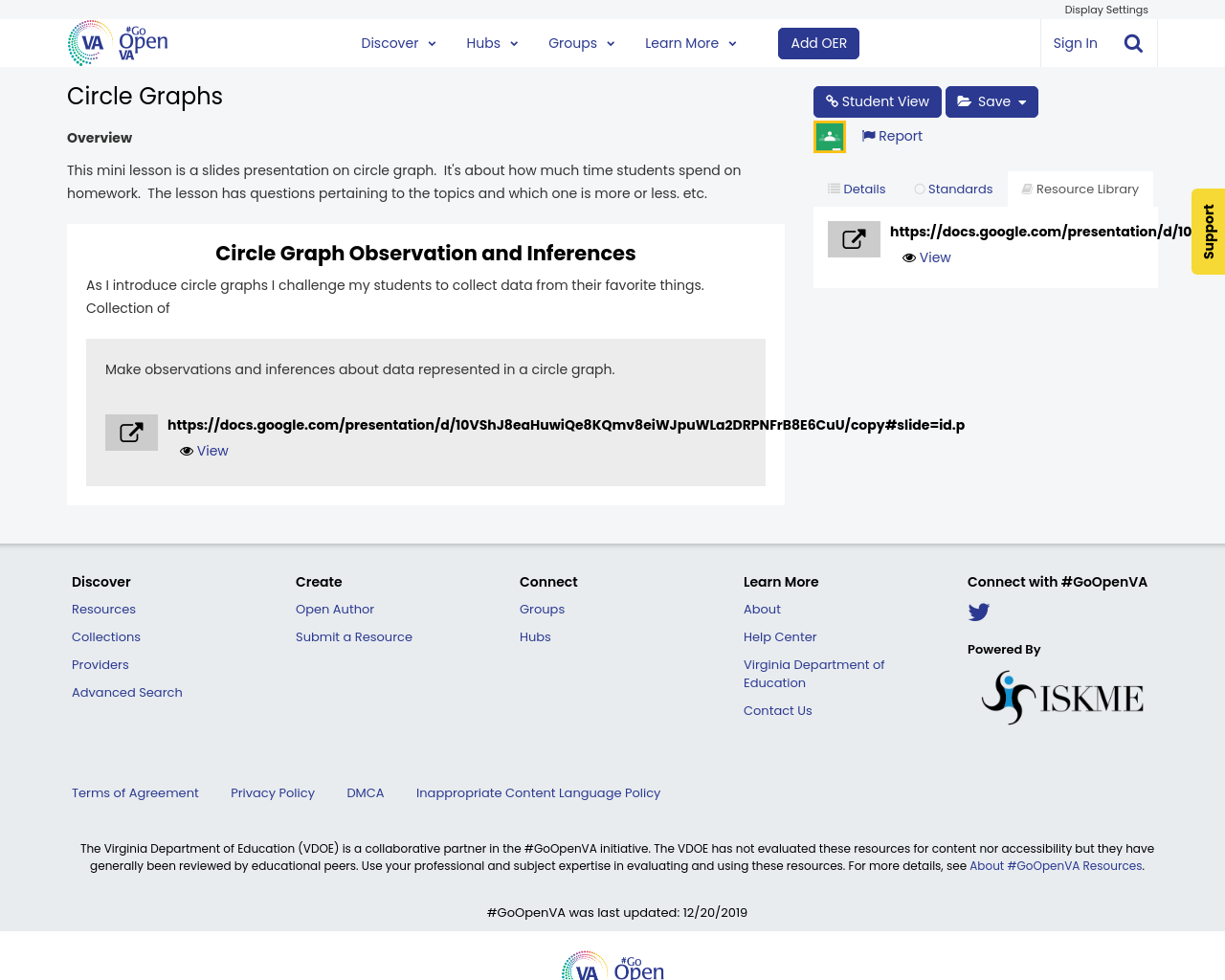 Circle Graphs | #GoOpenVA