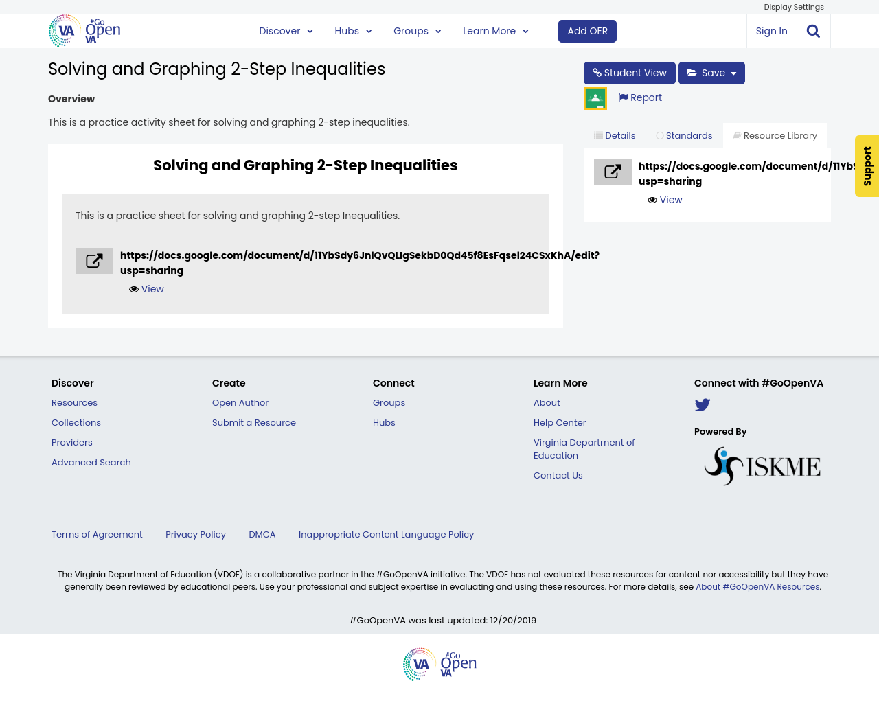 Solving and Graphing 2-Step Inequalities | #GoOpenVA