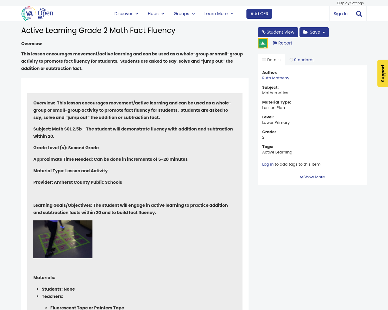 Active Learning Grade 2 Math Fact Fluency | #GoOpenVA