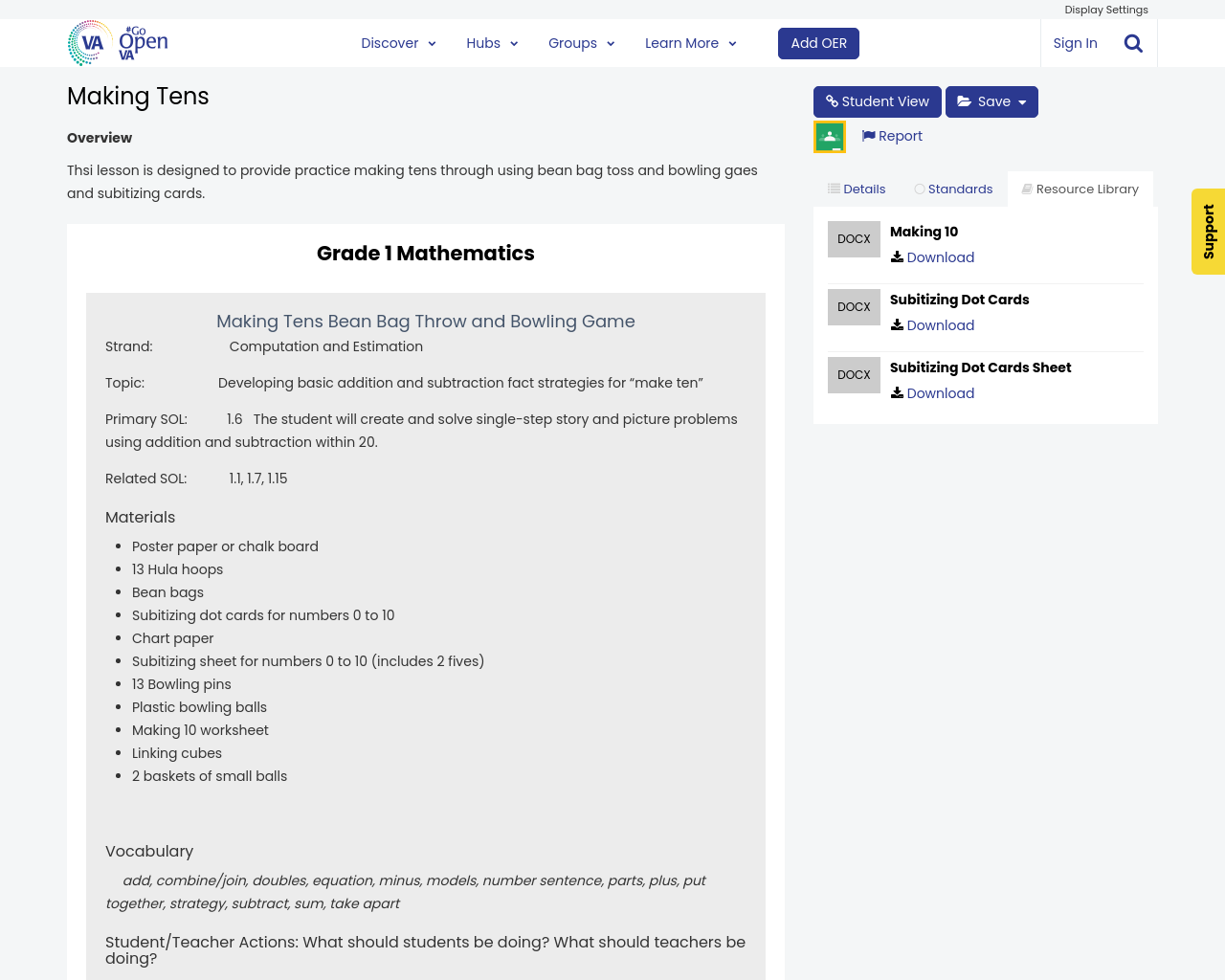 Making Tens | #GoOpenVA