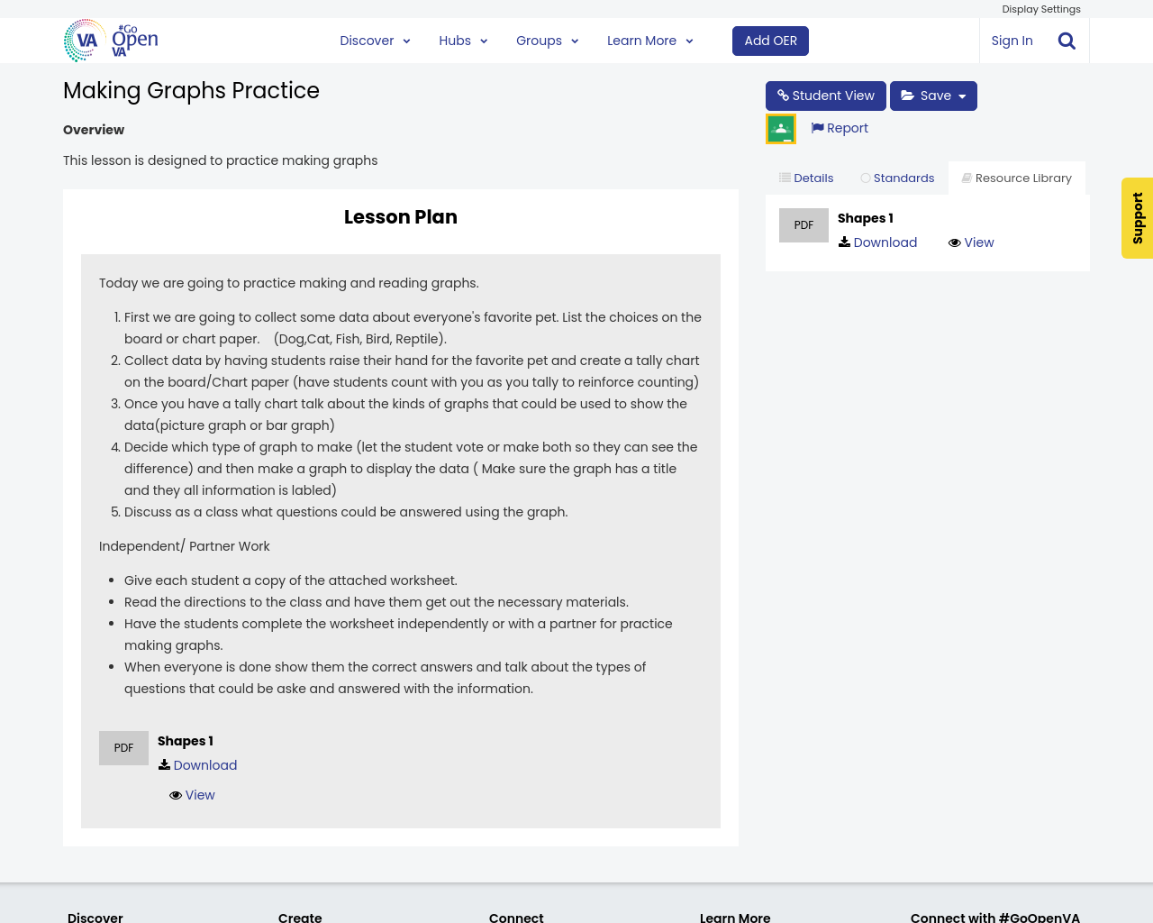 Making Graphs Practice | #GoOpenVA