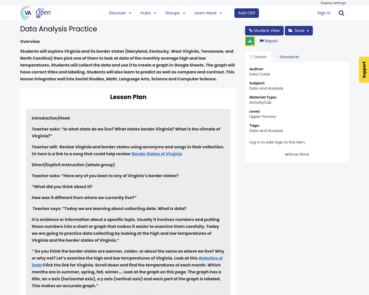 Data Analysis Practice | #GoOpenVA