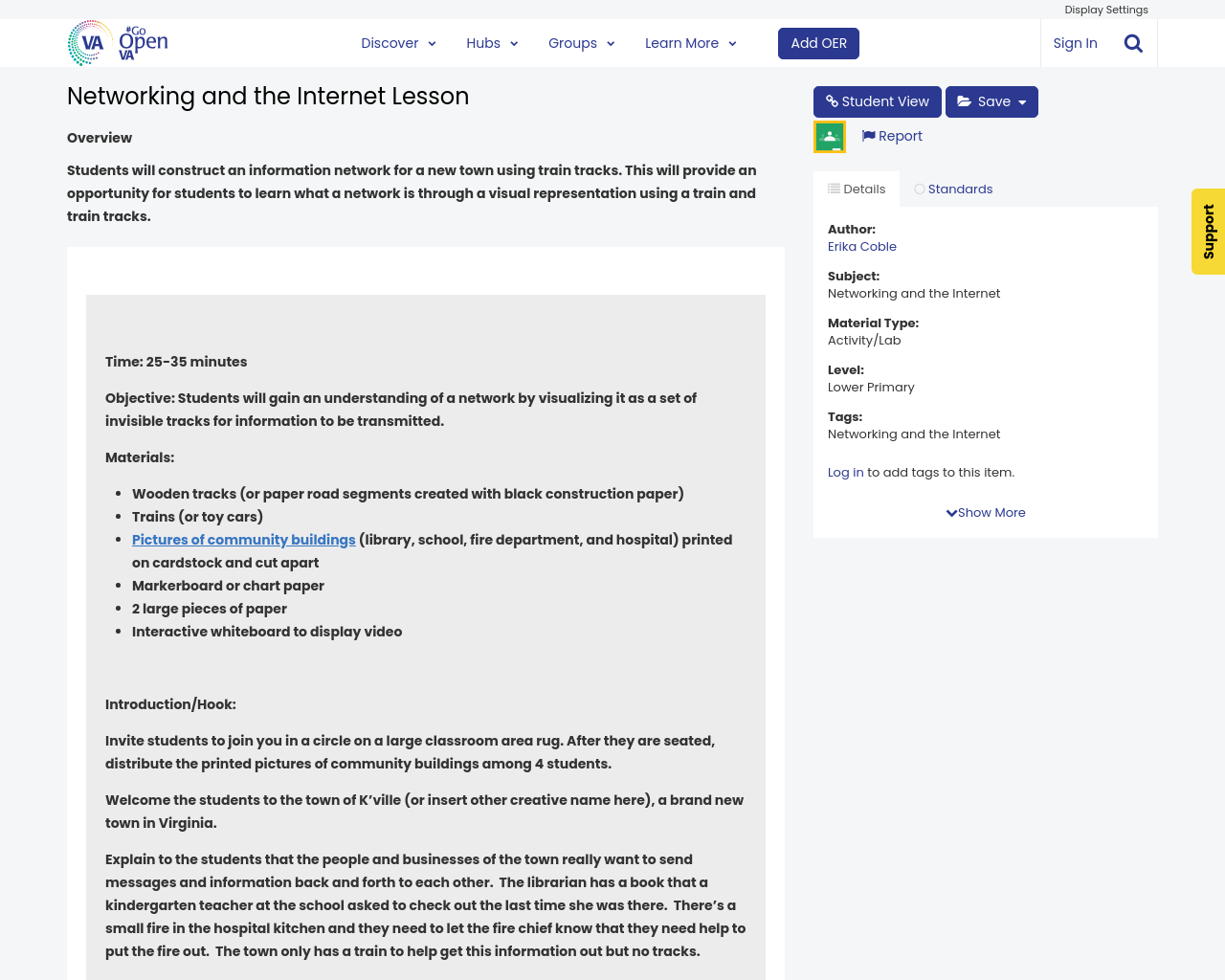 Networking and the Internet Lesson | #GoOpenVA