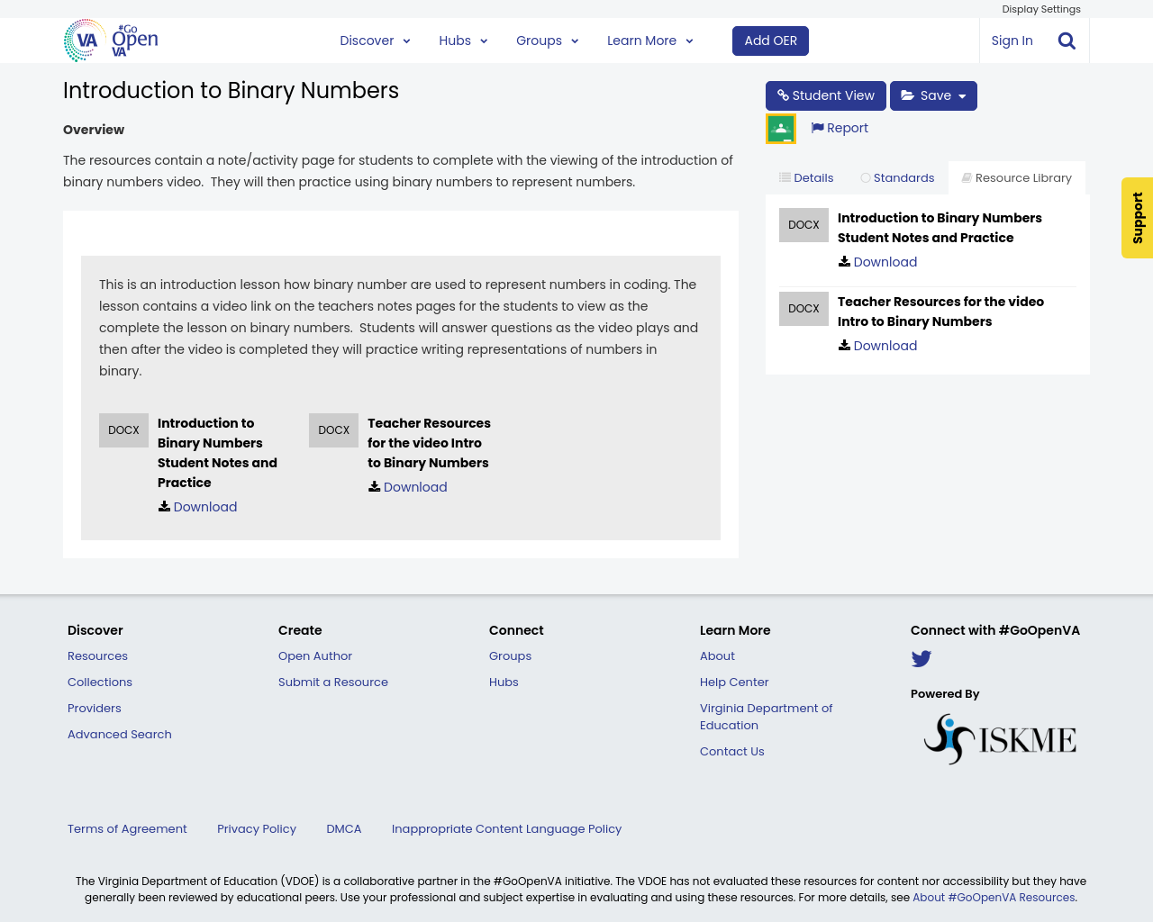 Introduction to Binary Numbers | #GoOpenVA
