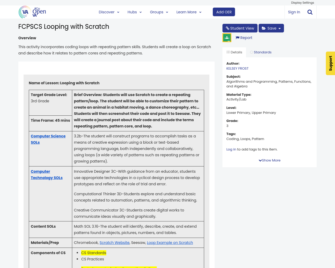 FCPSCS Looping with Scratch | #GoOpenVA