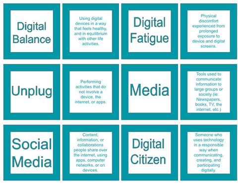 Digital Citizenship Vocab Match-up 1 | #GoOpenVA