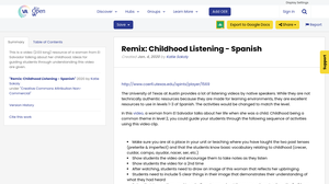 Remix: Childhood Listening - Spanish | #GoOpenVA