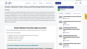 Grade 4 Module 1 Place Value and Rounding Whole Numbers (Remix) | #GoOpenVA