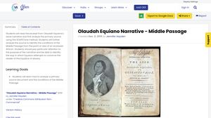 Olaudah Equiano Narrative - Middle Passage | #GoOpenVA