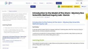 Introduction to the Model of the Atom- Mystery Box Scientific Method ...