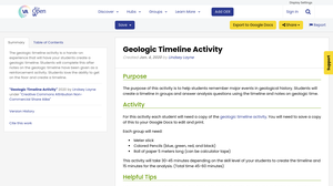Geologic Timeline Activity | #GoOpenVA