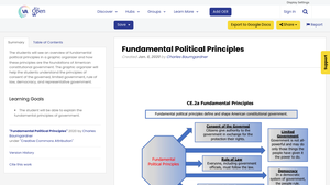 Fundamental Political Principles | #GoOpenVA