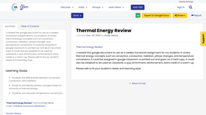 Thermal Energy Review | #GoOpenVA