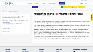 Classifying Triangles on the Coordinate Plane | #GoOpenVA