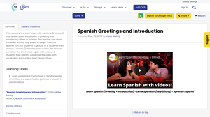 Spanish Greetings and Introduction | #GoOpenVA