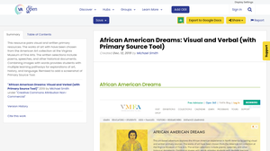 African American Dreams: Visual and Verbal (with Primary Source Tool ...
