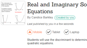 Real and Imaginary Solutions to Quadratics | #GoOpenVA