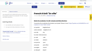 French II Unit "En ville" | #GoOpenVA