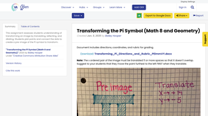 Transforming the Pi Symbol (Math 8 and Geometry) | #GoOpenVA