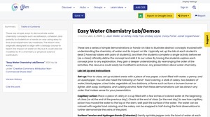 Easy Water Chemistry Lab/Demos | #GoOpenVA