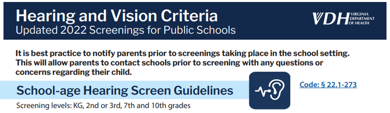 Hearing and Vision Screening Criteria | #GoOpenVA