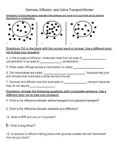 Osmosis and Diffusion Review | #GoOpenVA