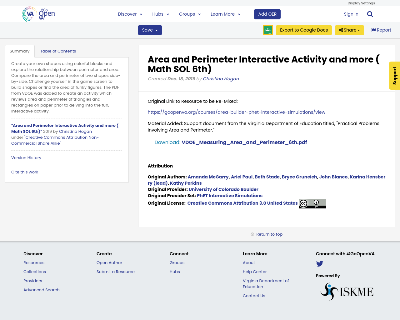 Area and Perimeter Interactive Activity and more ( Math SOL 6th) | # ... Area and Perimeter Interactive Activity and more ( Math SOL 6th) | # ...