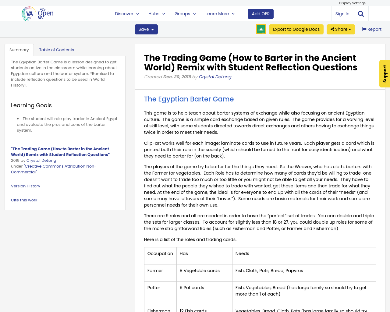 The Trading Game (How to Barter in the Ancient World) Remix with ...