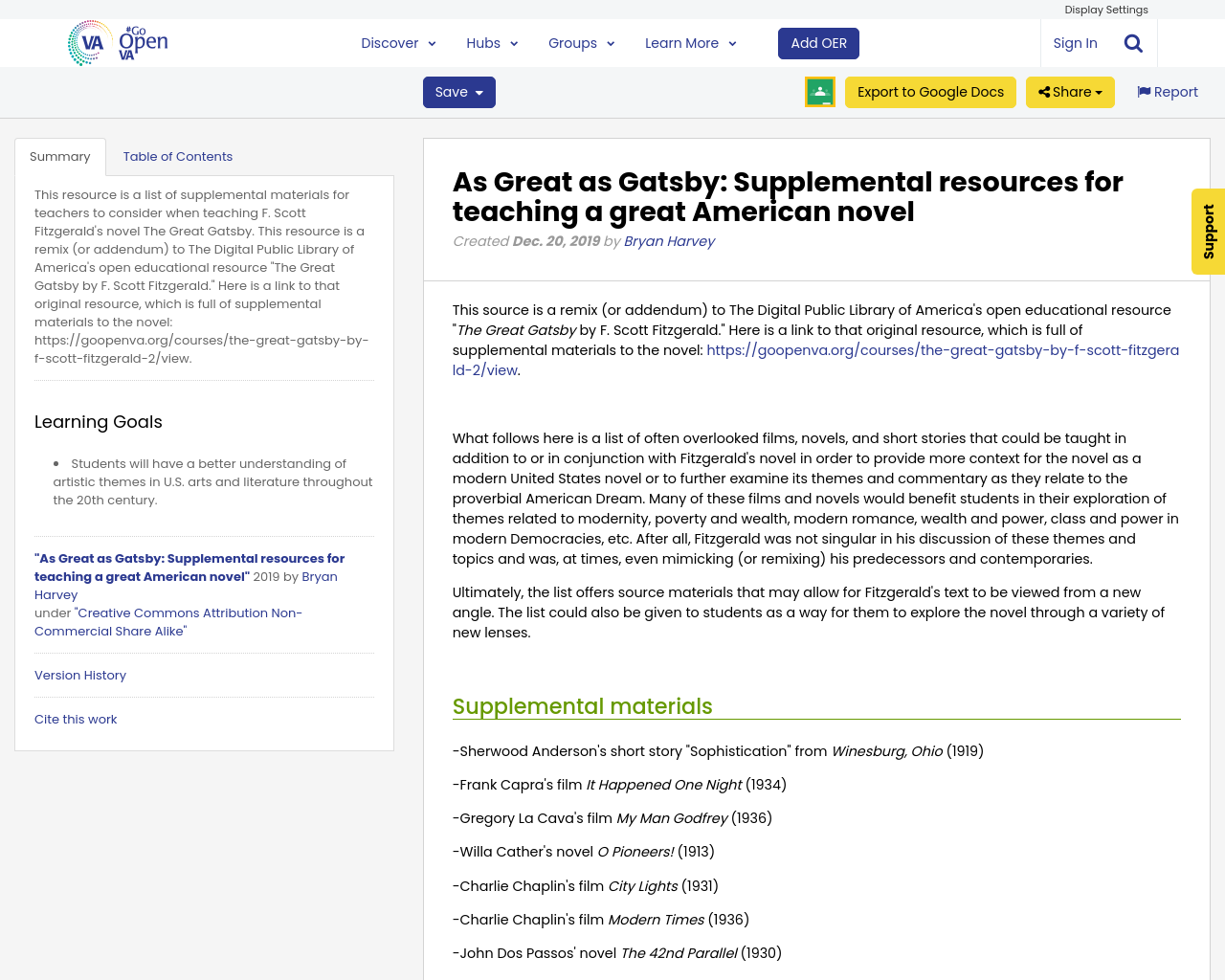 As Great as Gatsby: Supplemental resources for teaching a great ...