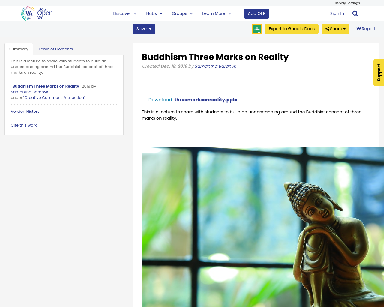 Buddhism Three Marks on Reality | #GoOpenVA