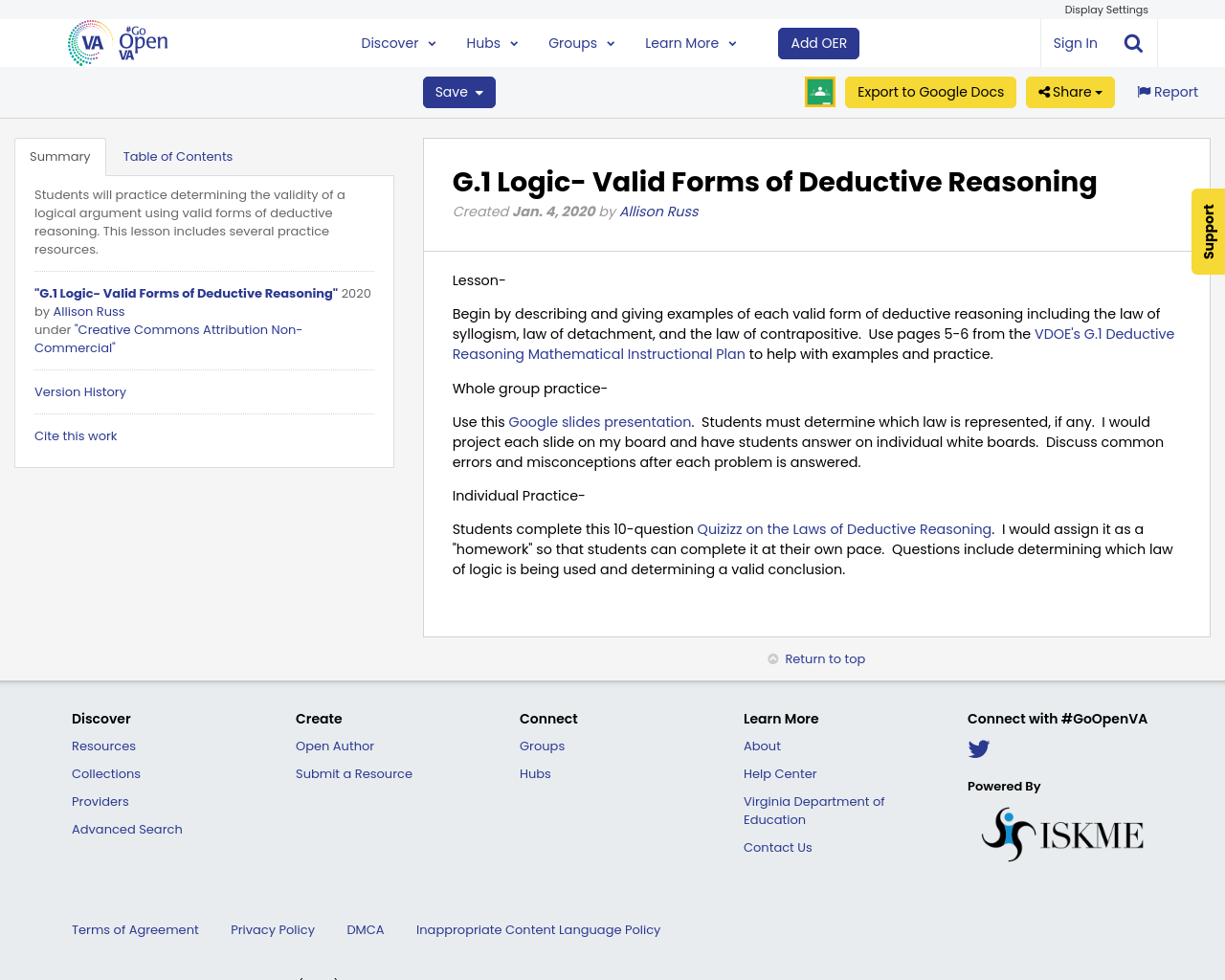 G 1 Logic Valid Forms Of Deductive Reasoning Goopenva