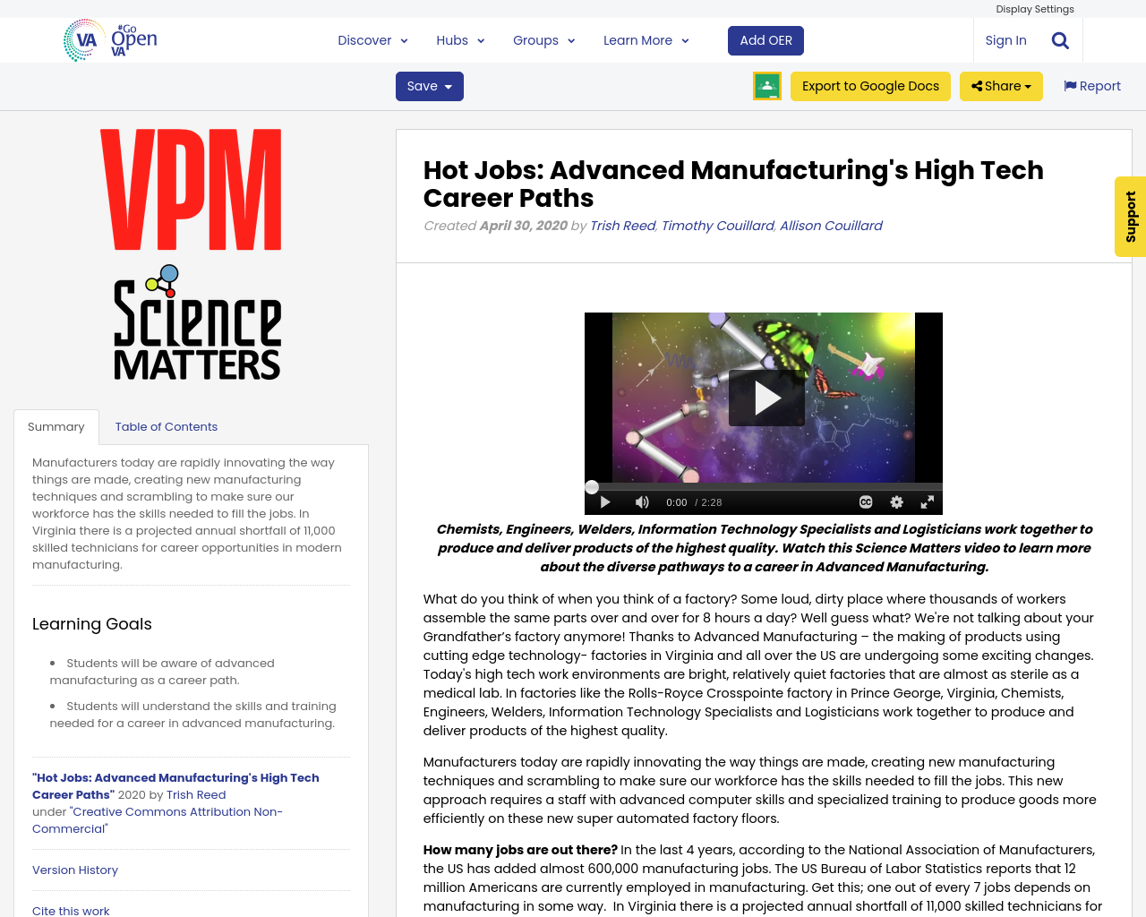 Hot Jobs: Advanced Manufacturing's High Tech Career Paths | #GoOpenVA