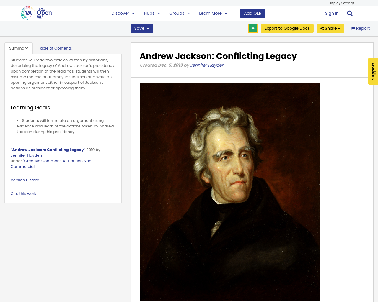Andrew Jackson: Conflicting Legacy | #GoOpenVA