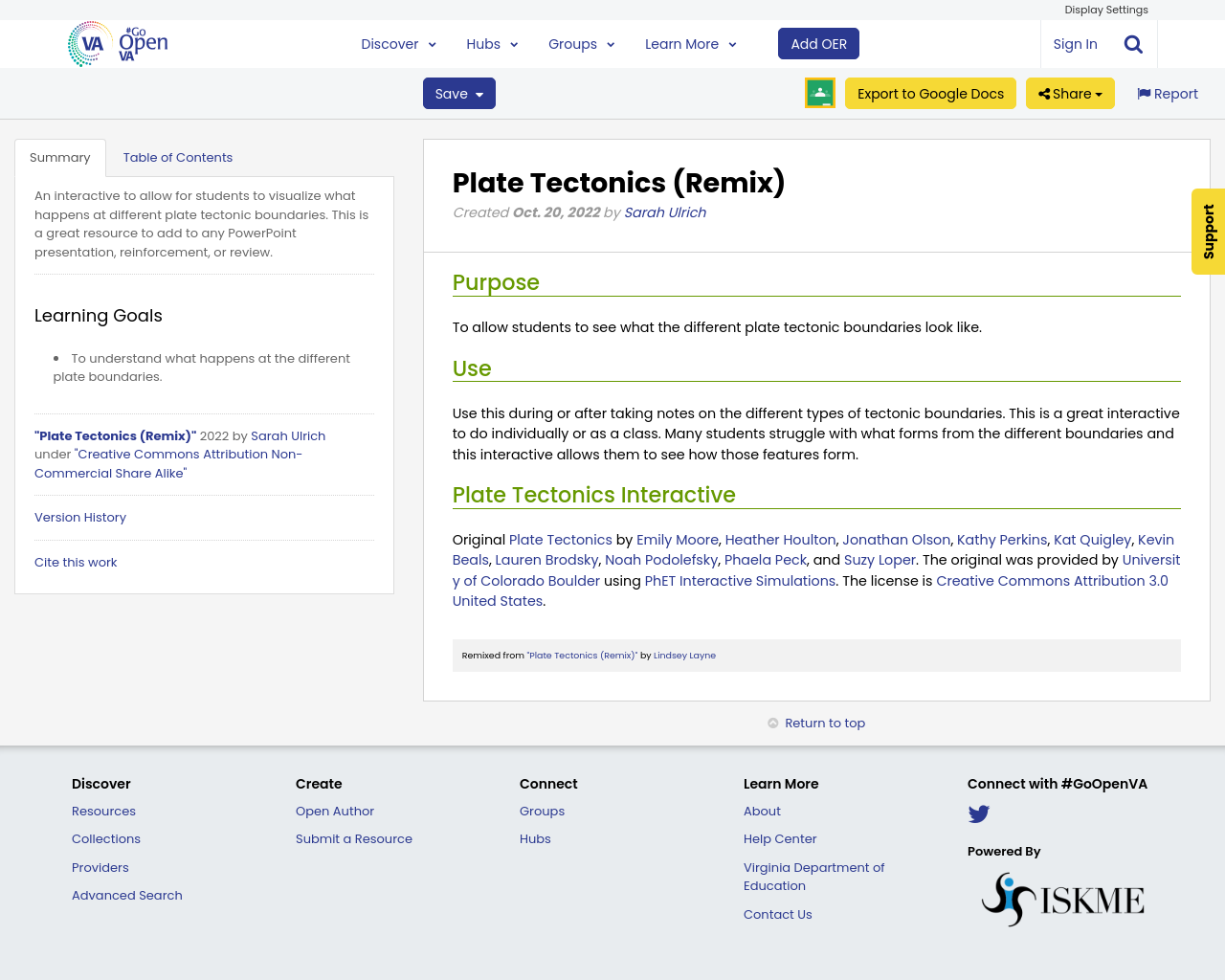 Plate Tectonics (Remix) | #GoOpenVA